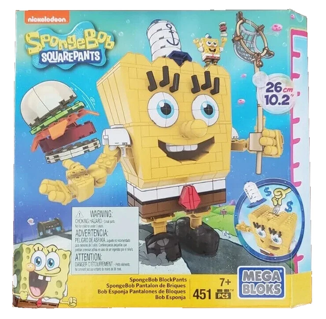 MEGA BLOKS CONSTRUX SpongeBob Squarepants SpongeBob Blockpants Building ...