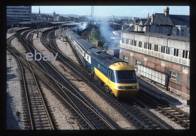 ORIGINAL 35MM SLIDE - Class 43 HST 43180 dep Plymouth w/ SuO 12:00 Plym ...