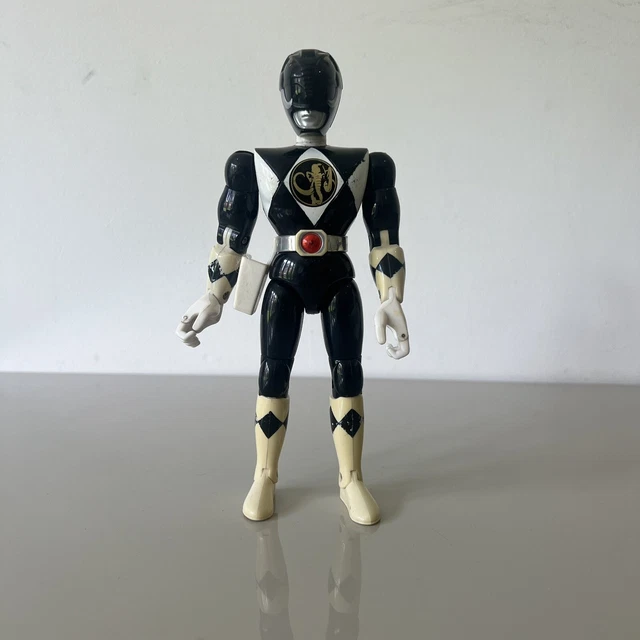 POWER RANGERS ZACK Black Ranger 8" Vintage Action Figure Bandai 1993 ...