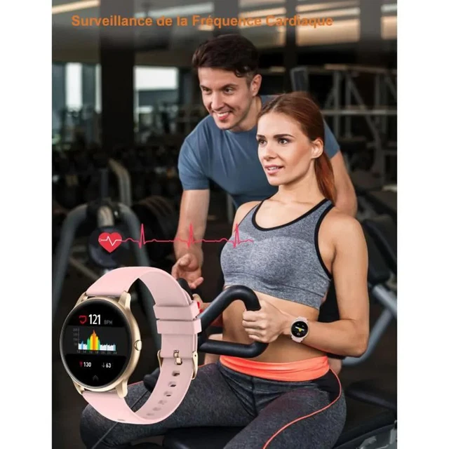 MONTRE CONNECTÉE FEMME Smartwatch YAMAY Podometre Cardio pour iOS ...