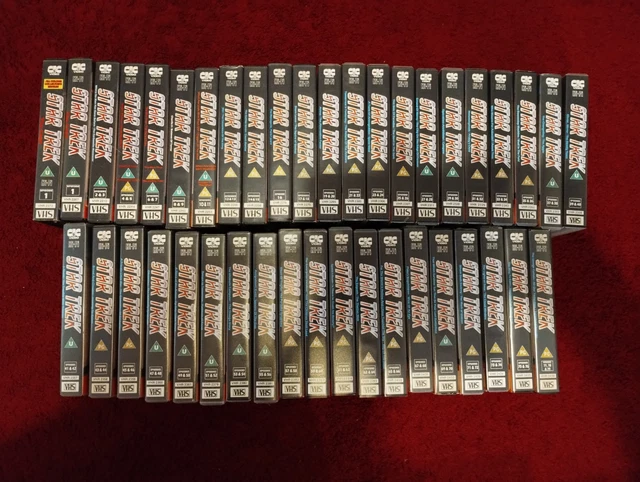 STAR TREK ORIGINAL Series VHS Complete set (41 tapes) £47.50 - PicClick UK