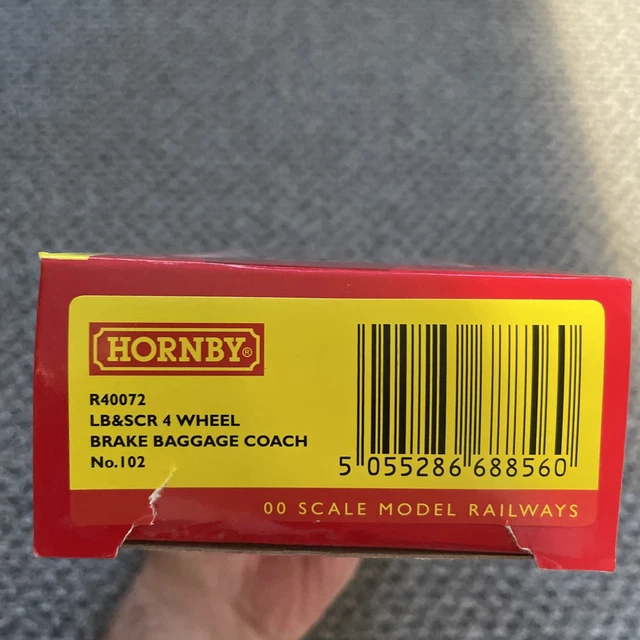 HORNBY R40072 LB&SCR 4 Wheel Brake Baggage Coach 102 Oo Gauge £31.88 ...