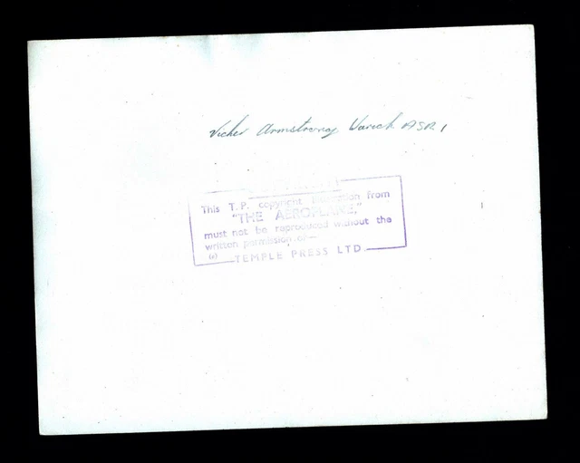 VICKERS WARWICK ASR Raf Airborne Lifeboat Parachute Original Press ...