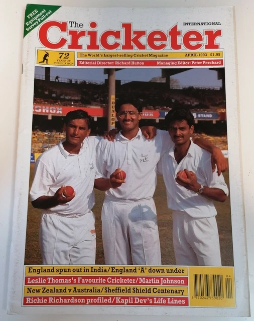 MAGAZINE - VINTAGE Sports The Cricketer International Cricket Magazine ...