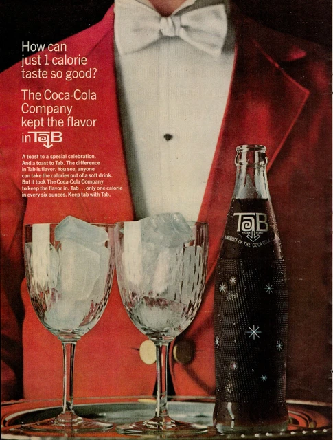 1964 COCA COLA Coke Tab Soda Pop Beverage Vintage Print Ad Tuxedo ...