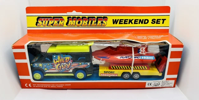VINTAGE SUPER MOBILES Weekend Set Vehicle Car Model Plastic - Boxed £8. ...