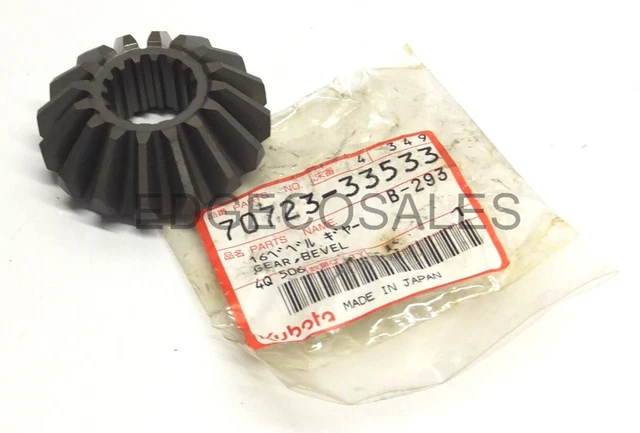 7072333533 GEARBOX BEVEL Gear (16T) Kubota "RC60-72" Series Mower Deck ...