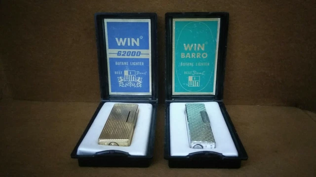 VINTAGE WIN DELUXE Barro Butane Cigarette Gas Lighter Lot Japan. EUR 30 ...