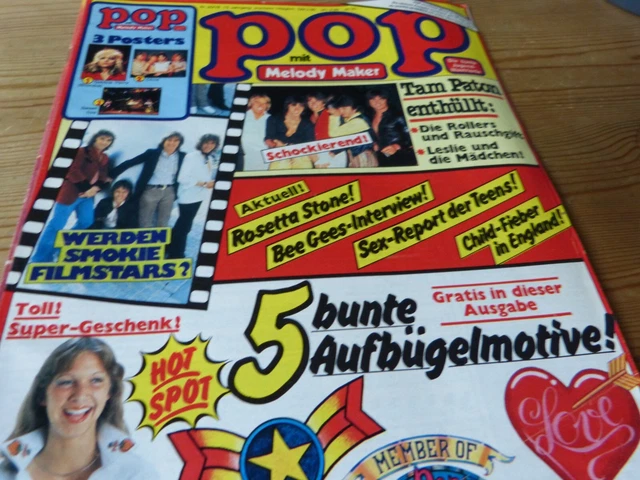 POP NR. 20-1978 Sweet/Smokie/Bee Gees/Spiderman/Jethro Tull/5 Freunde £ ...