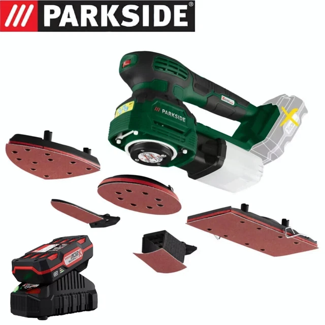 PARKSIDE 20V CORDLESS 3in1 Multi Sander - With Battery & Charger. Brand ...