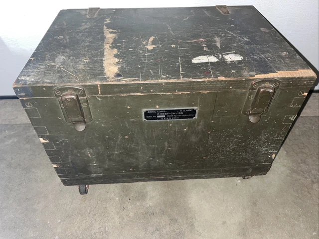 WW2 SIGNAL CORPS Box Case US ARMY Chest CH158 Wooden Military £58.46 ...