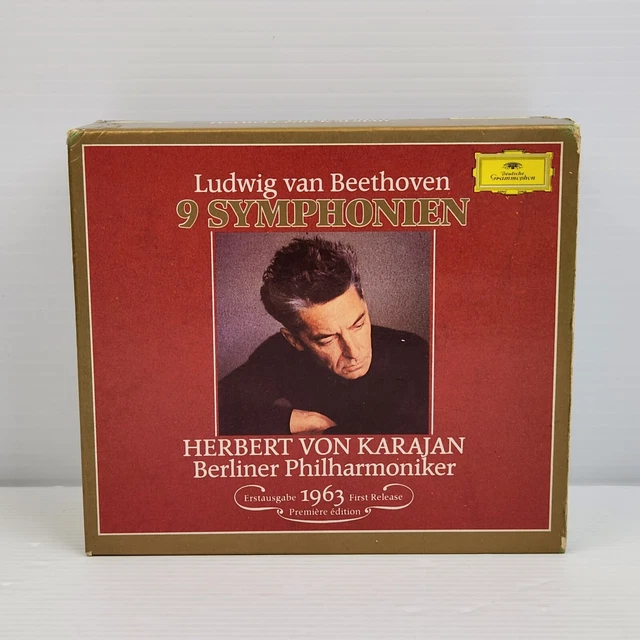 BEETHOVEN 9 SYMPHONIEN Herbert Von Karajan Berliner Philharmoniker 5-CD Set DG EUR 21,72 ...