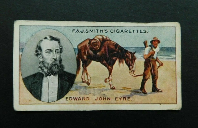 RARE CIGARETTE CARD F.& J.Smith's - Famous Explorers 1911 # 23 Edward ...