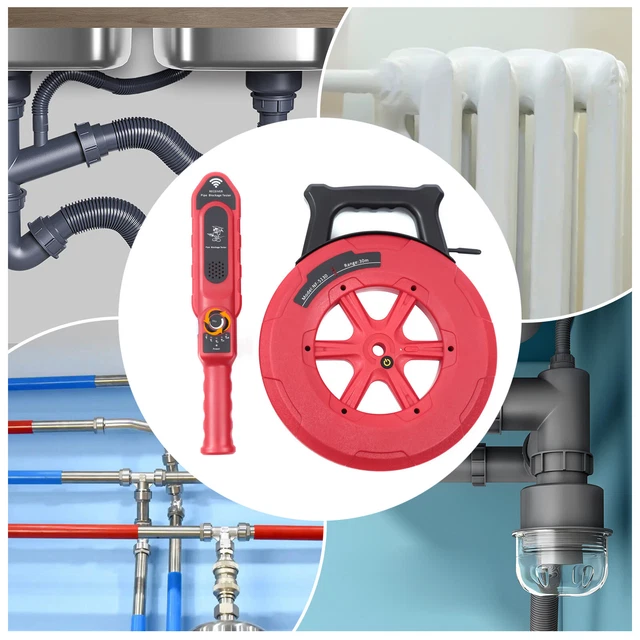 PIPE LOCATORS PIPE Blockage Detector 30M 100FT Diagnostic-tool Scanner ...