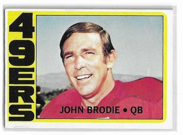 JOHN BRODIE 1972 Topps Fußballkarte #220 San Francisco 49ers EX+ EUR 4 ...