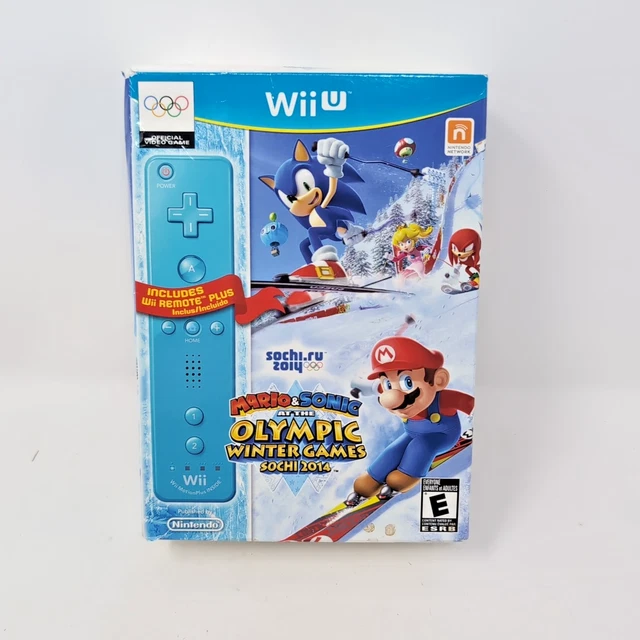 MARIO & SONIC 2014 Olympic Games Controller Bundle (Nintendo Wii U) CIB ...