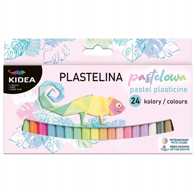 PÂTE À MODELER Kidea pastel pour enfants 24 couleurs EUR 13,21 ...
