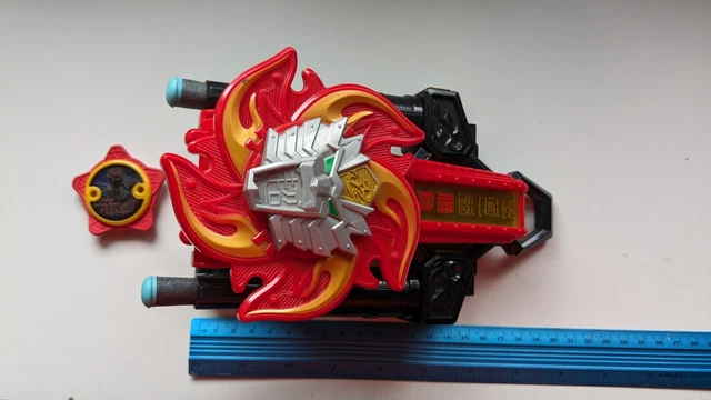 POWER RANGERS SUPER Ninja Steel Lion Fire Battle Morpher With Red Power ...
