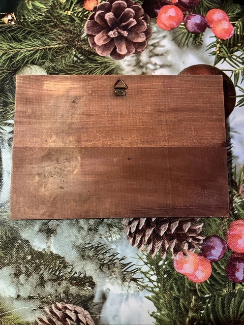 RARE TABLEAU RELIEF En Bois Sculpté Vintage / Artisanat et Souvenir De ...