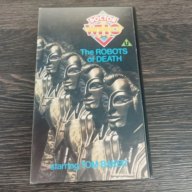 DOCTOR WHO ROBOTS of Death VHS Video (1986) BBC Video Post-Cert Blue ...
