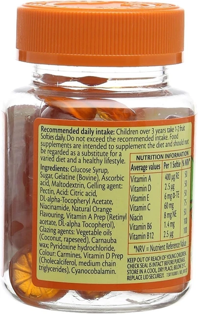 HALIBORANGE KIDS ORANGE Multivitamin Softies 30 £9.99 - PicClick UK