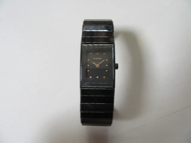 WOMENS QUALITY RADO Diastar High-Tech Black Ceramic Quartz Wristwatch £80.00 - PicClick UK