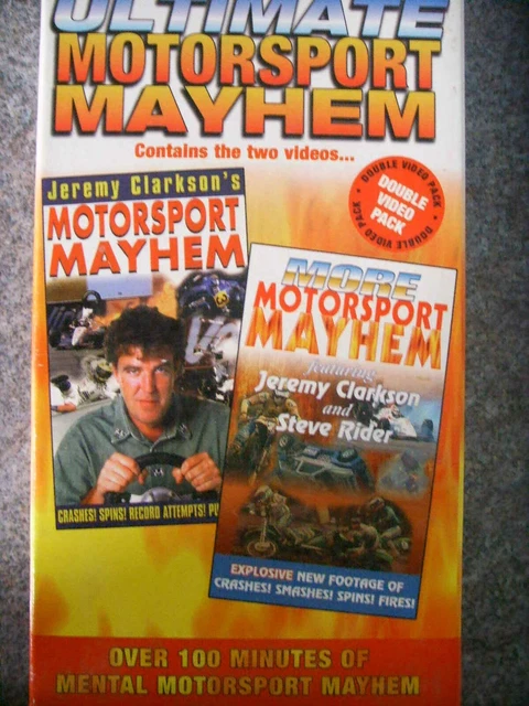 JEREMY CLARKSON'S ULTIMATE Motorsport Mayhem 2 VHS Box Set 1997 Steve ...