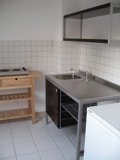 IKEA SPÜLE &UDDEN& incl. Unterschrank, Gitterregal, Armatur und Siphon ...