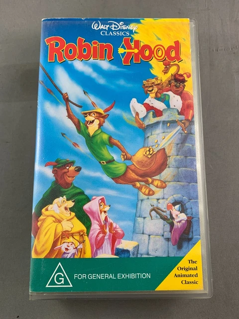 ROBIN HOOD 1973 Disney Home Video Movie VHS Retro Vintage Video ...