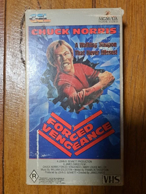 R RATED ORIGINAL FORCED VENGEANCE Chuck Norris VHS Video 70s Martial ...