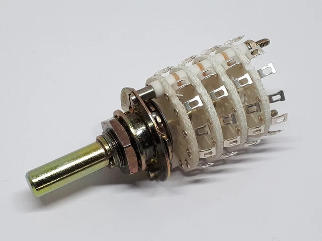 NFS ROTARY WAFER Switch 8 Position 4 Pole 50mA 250V £19.99 - PicClick UK