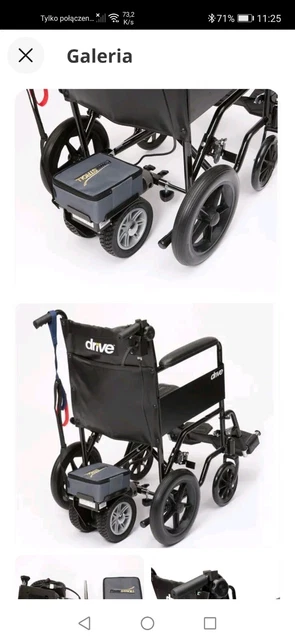 DRIVE ELECTRIC WHEELCHAIR Powerstroller Powerpack Motor Twin Wheel With ...