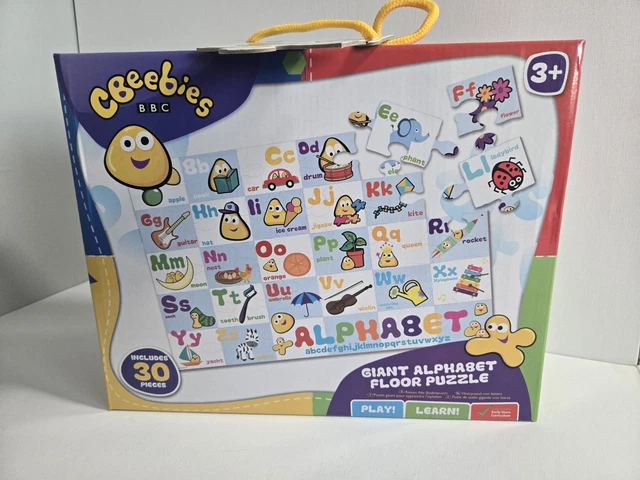 CBEEBIES GIANT ALPHABET or Numbers Educational Floor Jigsaw Puzzle Kids ...