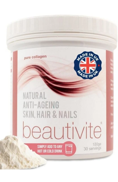 COLLAGEN POWDER HOT or Cold Hydrolyzed Drink, Radiant, Smoother Skin £ ...