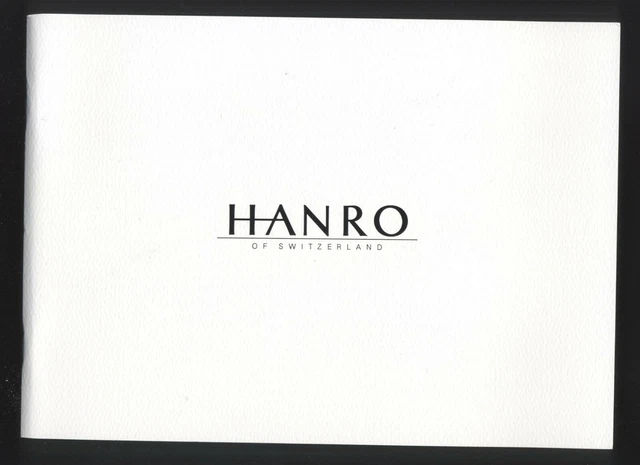 NEUF LIVRET HANRO OF SWITZERLAND 130 ANS DE LA MARQUE DE LINGERIE ...