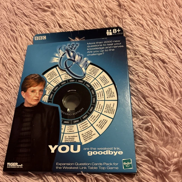 THE WEAKEST LINK BBC tiger electronic game question expansion pack ...