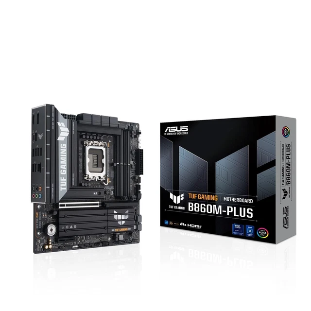 ASUS TUF GAMING B860M-PLUS Intel mATX motherboard, 12+1+2+1 80A DrMOS ...