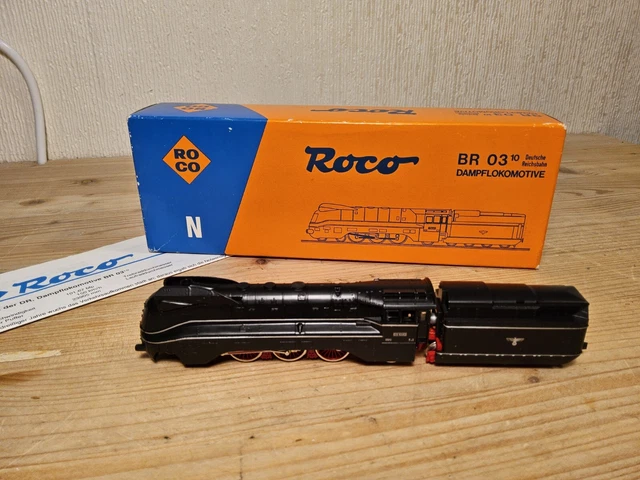 ROCO RAILWAY, 4-6-2 Steam Locomotive Br 03 Boxed N Gauge, 02103 A, Db £ ...