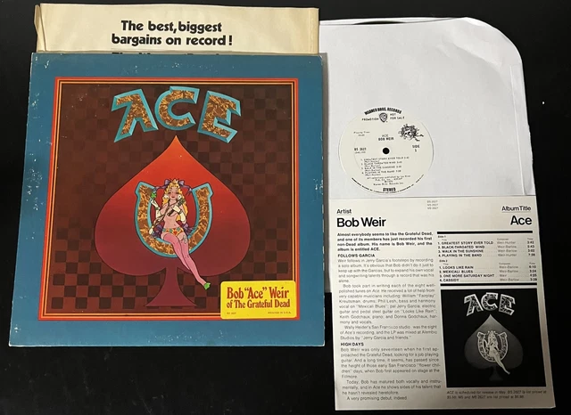 BOB WEIR-ACE-ORIGINAL 1972 PROMO US LP-EX+ avec autocollant et feuille ...