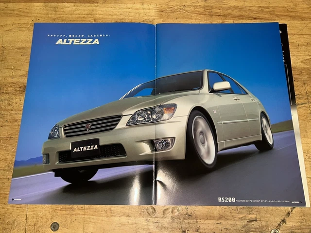 GENUINE TOYOTA ALTEZZA JDM Dealership Sales Brochure EUR 33,25 ...