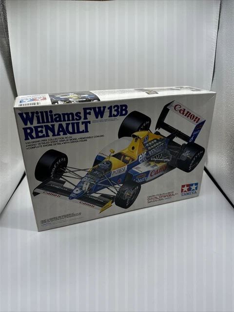 TAMIYA WILLIAMS RENAULT FW13B F1 RACE CAR MODEL KIT 1/20 #20025 Open ...