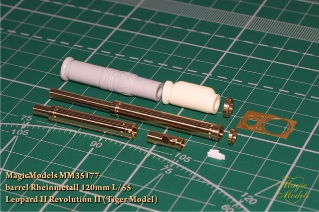 1:35 120 MM L/55 Metal barrel for Leopard II Revolution II Magic Models ...
