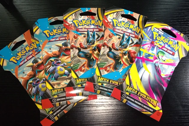 POKEMON TCG MEGA Evolution Blister Booster Packs X 5 $69.99 - PicClick AU
