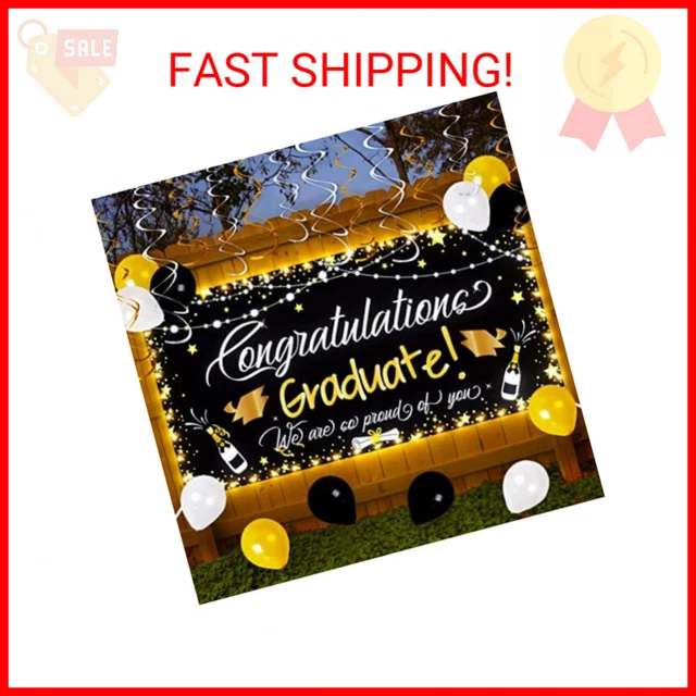 GRADUATION DECORATIONS CLASS of 2024 - Lighted Large Congrats Grad ...