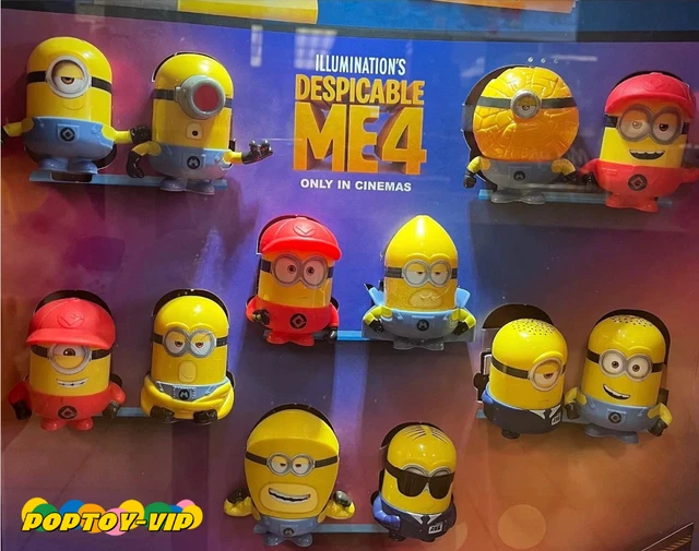 2024 MCDONALD'S DESPICABLE Me 4 Minions HAPPY MEAL TOYS Completed Set ...