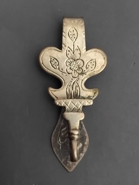 ANCIENNE CLAVET DE chatelaine argent massif - antique sterling silver ...