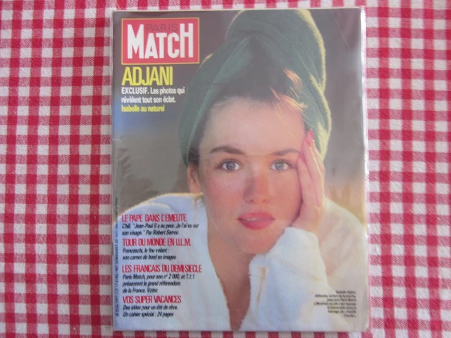 PARIS MATCH MAGAZINE N ° 1977 Isabelle Adjani 1987 EUR 5,00 - PicClick FR