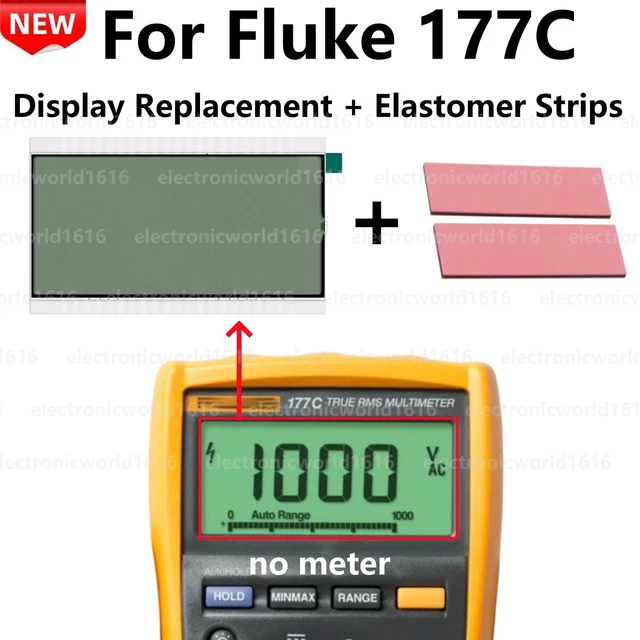 SCHERMO PER SOSTITUZIONE modulo display LCD multimetro digitale Fluke ...
