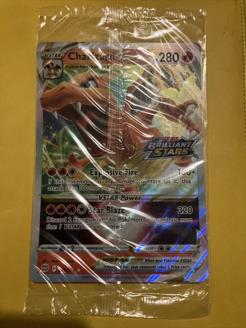 CHARIZARD V STAR 018/172 Jumbo Pokemon Card - Sealed in Wrapper - GAME ...