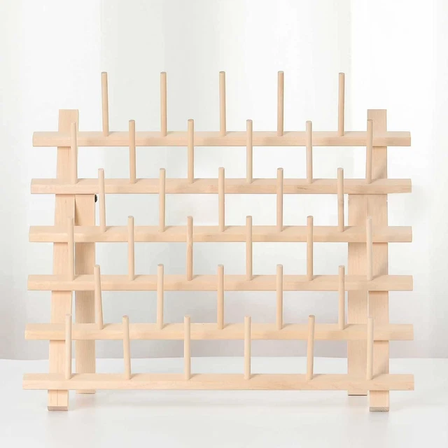 PORTE-BOBINE ÉTAGÈRE PORTE-FIL En Bois Pour Coudre Des Cheveux EUR 24 ...